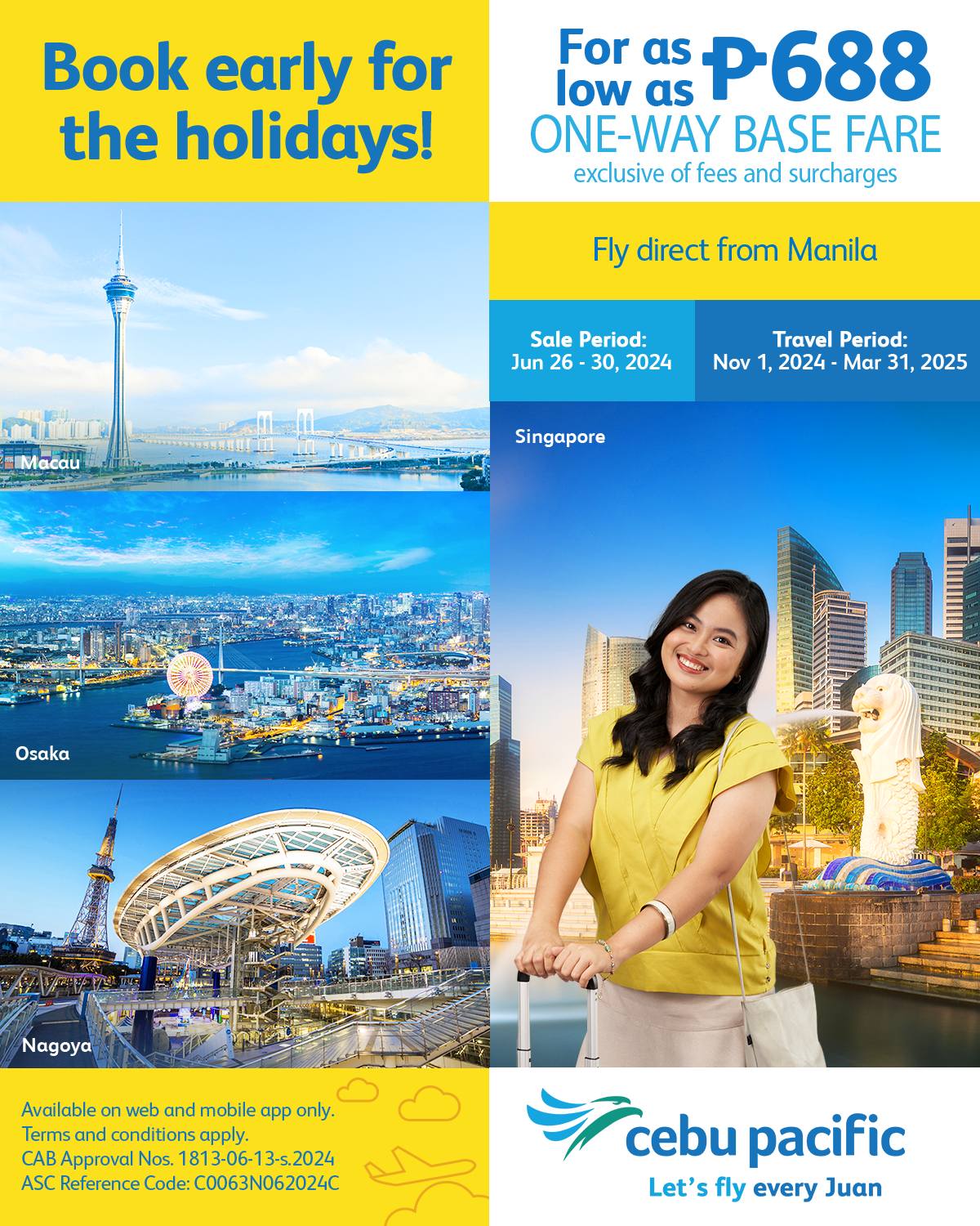 Cebu Pacific offers P688 international flights until June 30 • PhilSTAR Life